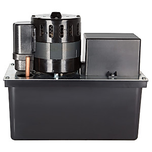 Little Giant VCL-45ULS 115 Volt, 1/5 HP, 450 GPH, Automatic Condensate Removal Pump with 1-Gallon Tank and Safety Switch, 6-Ft. Cord, Black, 553240