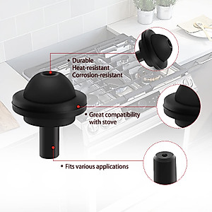 031430-000 Grate Rubber Feet Replacement for Viking Stove Range Parts Stove Top Protector Rubber Grate Foot Burner Grate Pad Viking Cooktop Range Grate Rubber Feet Grate Bumpers 4Pcs