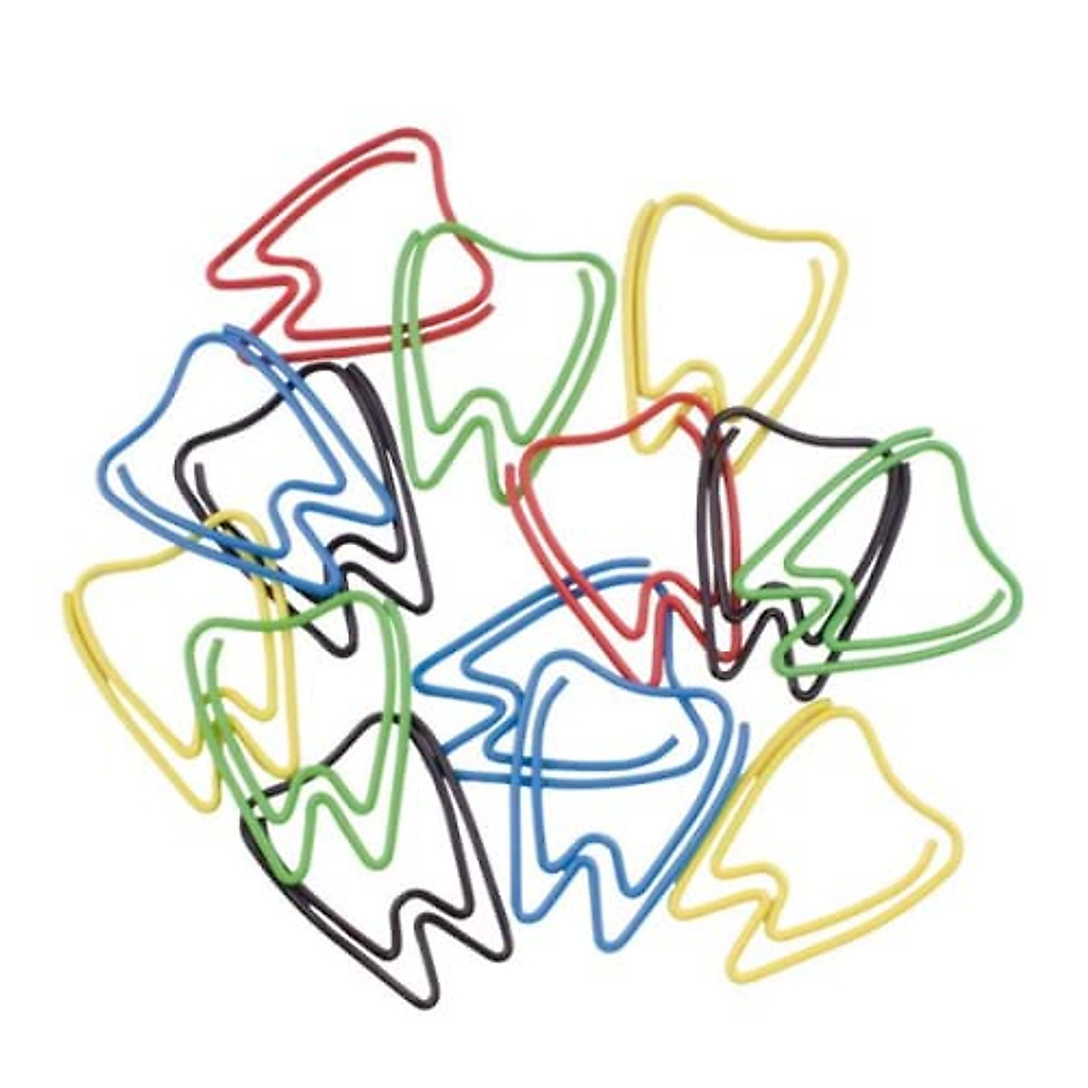Tooth Shaped Paper Clips-Pack of 20