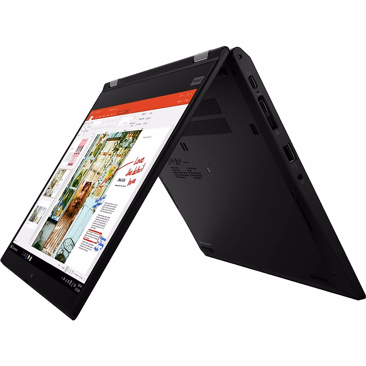 Lenovo ThinkPad L13 Yoga 2-in-1 Laptop | 13.3" FHD IPS Touch | 11th Gen Intel 4-Core i5-1145G7 >i7-1165G7 | 16GB DDR4 2TB SSD | Fingerprint Thunderbolt4 Win11Pro Black + USB-C Adapter