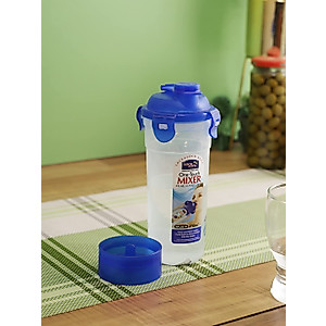 Lock&Lock 16-Fluid Ounce One Touch Round Food Container with Mixer, Tall, 1.9-Cup