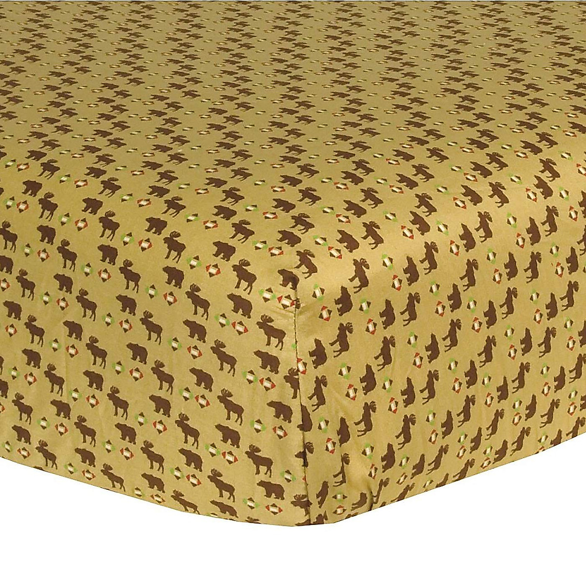 Trend Lab Northwoods 3 Piece Crib Bedding Set, Can Be Used As A Blanket Or A Playmat for Tummy Time, Includes Quilt, Fitted Crib Sheet and Skirt