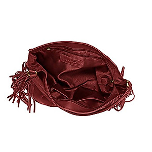 ROLANDO Alexa Women's Hobo Leather Sling Bag (Red)