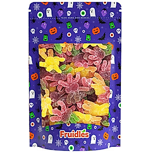 Fruidles Halloween Hair Spiders Gummies, Fun And Festive Holiday Snacking (Half-Pound Bag)