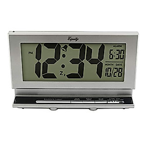 Equity’s 2” Digital LCD Alarm Clock with Night Vision Model# 30041 Silver