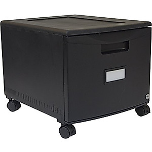 Storex 61264A01C File Cabinet, 1-Pack, Black
