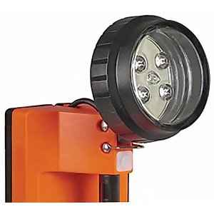 Streamlight 45805 E-Flood LiteBox 1500-Lumen 4700 Candela Rechargeable Flood Beam Lantern with Vehicle Mount System, Direct Wire DC Charging Rack, and Heavy Duty Shoulder Strap, Orange