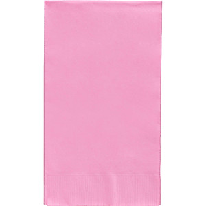 New Pink 2-Ply Guest Towels - 8" x 4" (Pack Of 40) - Luxury Paper Hand Towels For Parties & Events