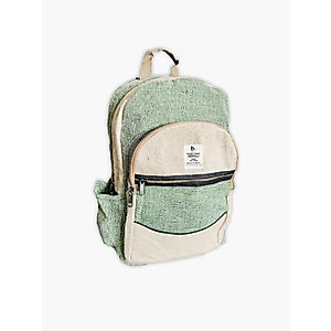 Backpack, Fits laptop, Eco friendly, Organic Hemp travel and laptop Backpack, handcrafted by the best artisans in Nepal (Alpine)