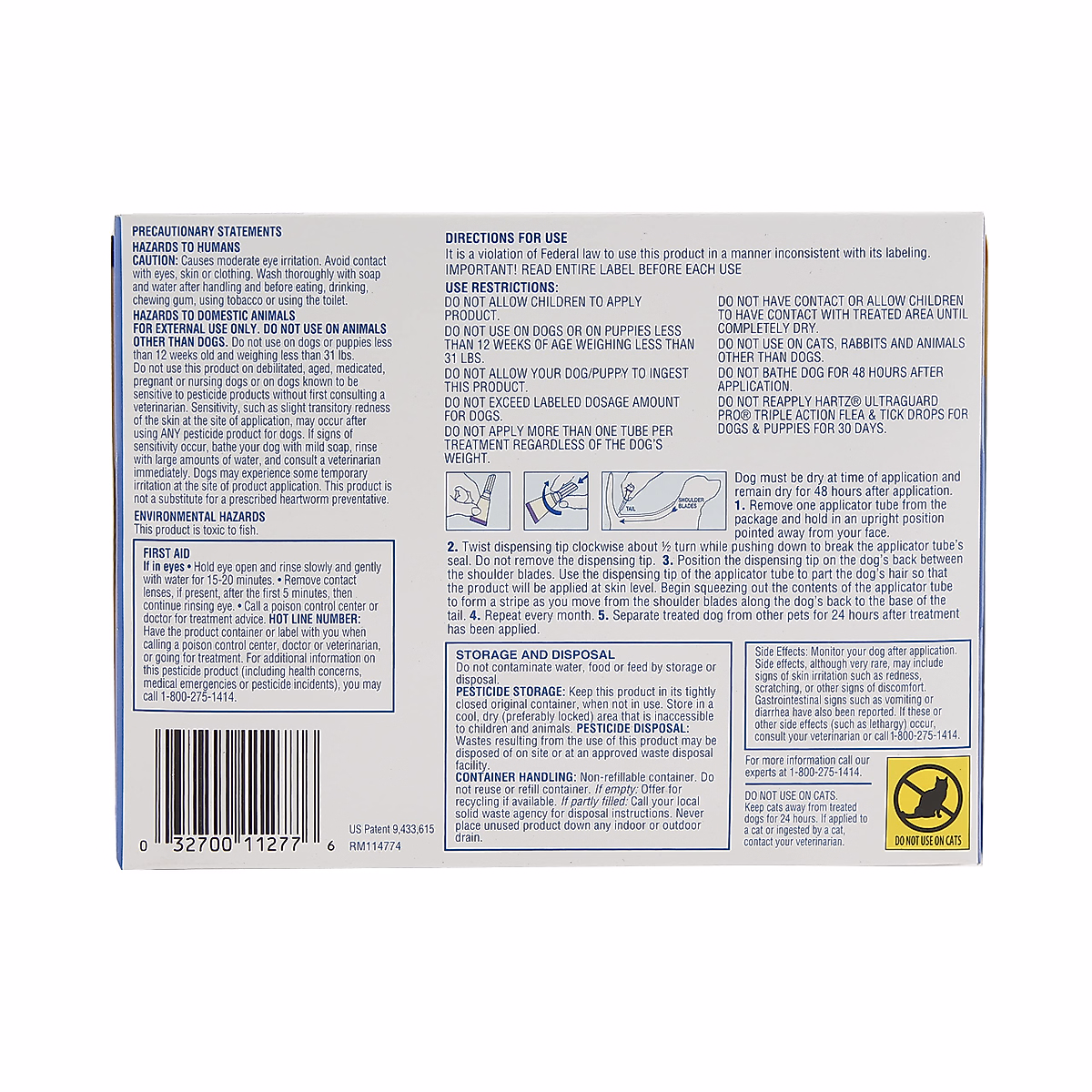 Hartz UltraGuard Pro Topical Flea & Tick Prevention for Dogs and Puppies, 31-60 lbs 6 Monthly Treatments