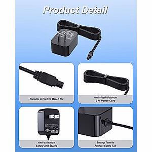 FGIEU Vacuum Charger for Shark V1917 APL1172 UV617 V1950 1078FK V1720 V1729 V1730I V1828 V1725Q V1730 UV615 Euro-Pro Speed Electronic Sweeper Vacuum Replacement KA12D120015023U Power Adapter.