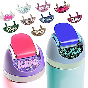 Personalized 3D Name Plate Compatible with Owala Water Bottle 24oz 32oz 40oz | 100 Color Options, 12 Font Options | Custom Name Plate Freesip Topper