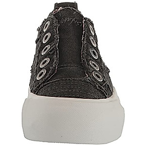 Blowfish Malibu Women's Sadie Sneaker, Black Smoked 16oz Canvas, 10M
