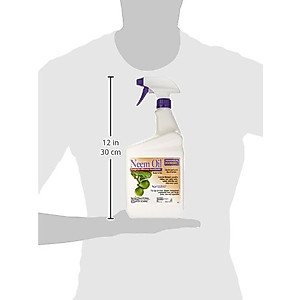 Bonide Captain Jack's Neem Oil, 32 oz Ready-to-Use Spray, Multi-Purpose Fungicide, Insecticide and Miticide for Organic Gardening