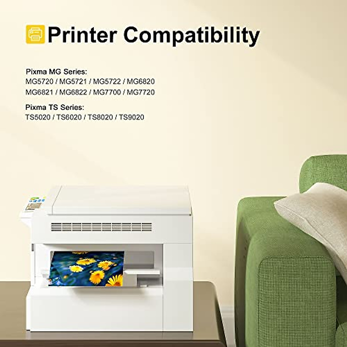 PGI-270XL CLI-271XL 5-Pack Replacement for Canon 270 271 Ink Cartridges PGI-270XL CLI-271XL Use with PIXMA MG6820 MG6821 MG7720 TS6020 TS9020 Printer(PGBK, Black, Cyan, Magenta, Yellow, 5 Pack)