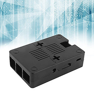 Raspberry Pi Case, 3B/3B+ ABS Shell Enclosure Sturdy Enclosure Box for Raspberry Pi Widely Used for Repair Parts for Man(Black)