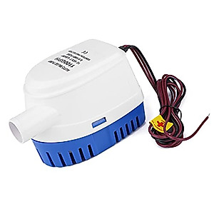 Bilge Pumps for Boats, 1100GPH 12V Automatic Bilge Pump Livewell Pump for Boat Marine Automatic Submersible Boat Water Pump Fully Auto Float Switch Internal