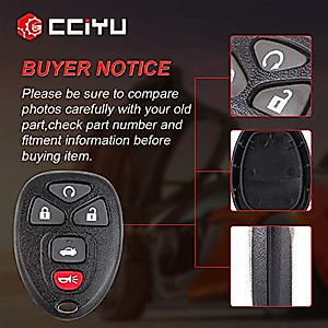 cciyu X 1 Flip Key Fob 5 buttons Replacement for 06 07 08 09 10 11 12 13 for Buick Allure LaCrosse for Chevy for Cobalt Series with FCC KOBfor GT04A