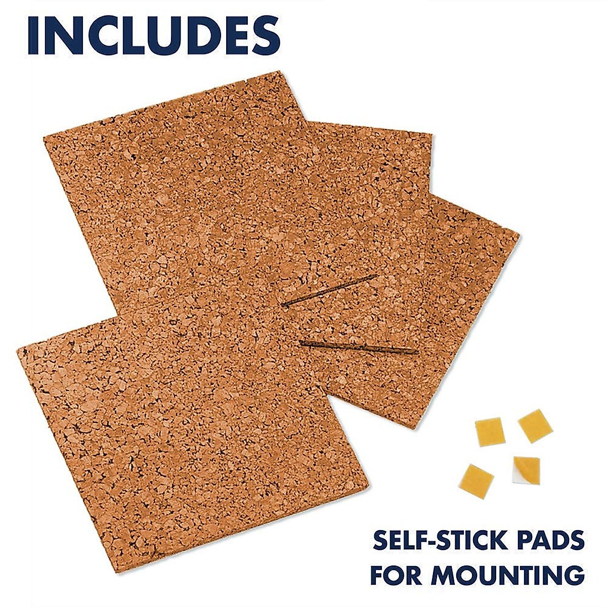 Quartet Cork Tiles, Cork Board, 12 Inches x 12 Inches, Corkboard, Wall Bulletin Boards, Natural, 8 count (Pack of 1)