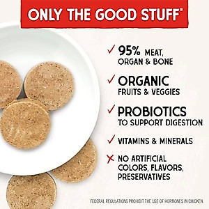 Stella & Chewy's Freeze Dried Raw Dinner Patties – Grain Free Dog Food, Protein Rich Chewy’s Chicken Recipe – 14 oz Bag