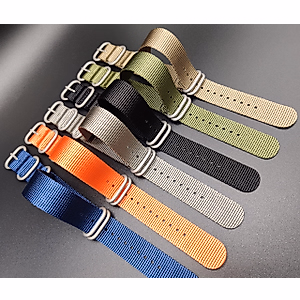 Lijinlan Military Ballistic Nylon Strap Replacement G-Shock Watch Bands Compatible with Casio G-Shock Watch Model GW100/GA100/GA400/GD120/ DW-D5500 /DW5600E/ DW6900/DW-9052/GWM5610/GW9400 (Black)