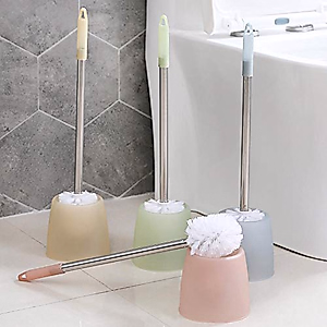 SPOUR Bathroom Toilet Bowl Brushes,Floor Standing/Mounted Wall Toilet Brush,Deep Cleaner Toilet Brushes,for Bathroom Toilet-Blue