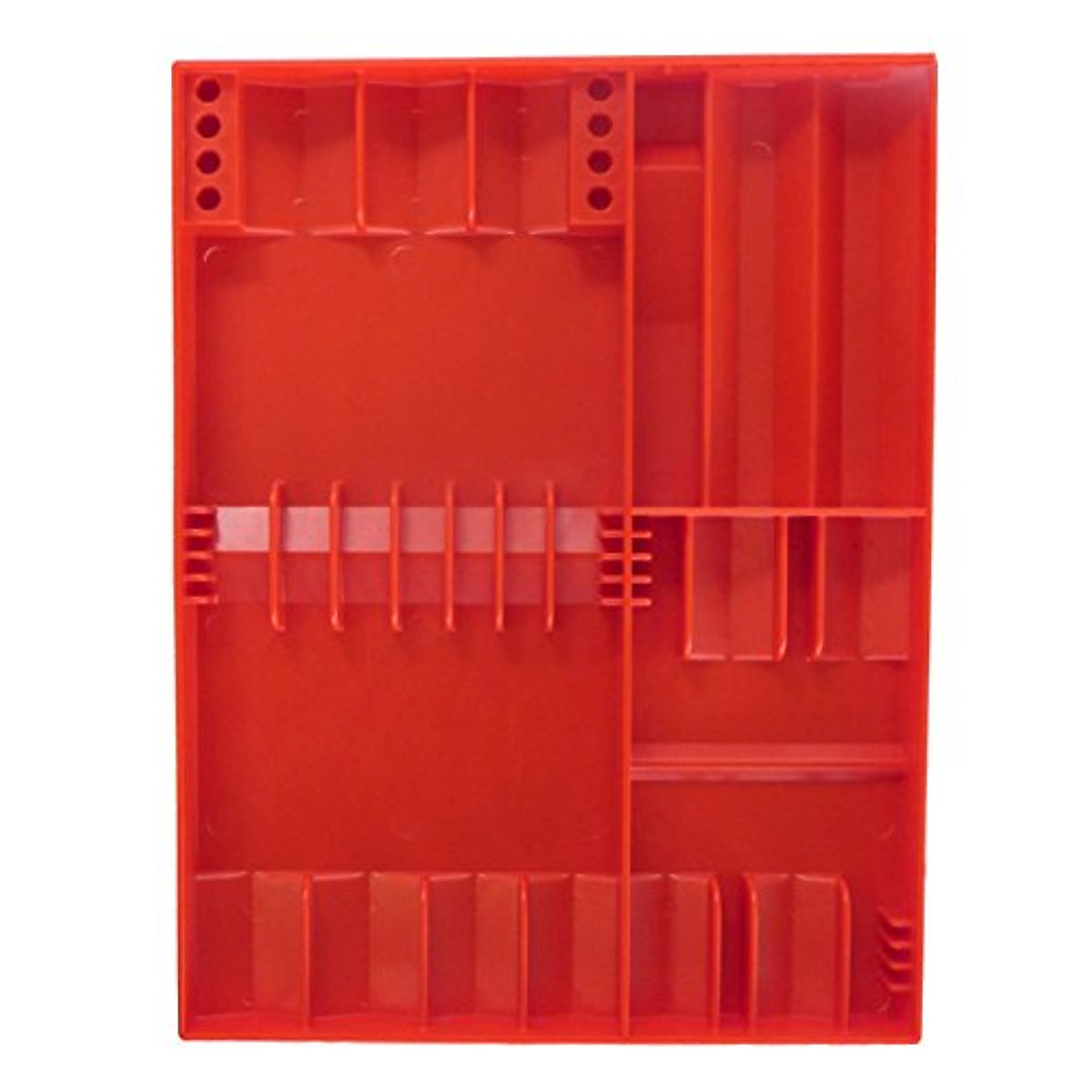 TOOL SORTER SCREWDRIVER ORGANIZER (RED) – Low Profile, Tough-Built Screwdriver Organizer for Toolbox Drawers | Holds Up To 16 Screwdrivers and 8 Bits | Unclutter your Toolbox