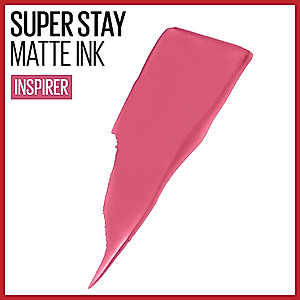 Maybelline New York Super Stay Matte Ink Liquid Lipstick, Long Lasting High Impact Color, Up to 16H Wear, Inspirer, Light Mauve Pink, 0.17 fl.oz (Pack of 2)