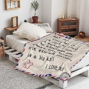 TUDSFV Gifts for Mom Blanket, Mother's Day Soft & Warm & Comfortable, I Love You Mom Blanket, for mom, Flannel Material Throw Blanket 50 x 60 Inch