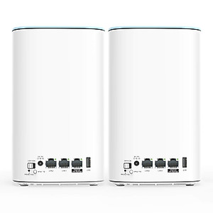 WAVLINK Whole Home Mesh WiFi System -Tri-Band AC3000 Router & Extender Replacement Covers up to 5,000 sq. ft., 2-Pack Includes 1 Router & 1 Extender
