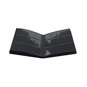 Gamegenic Casual Album 24-Pocket, Black, 480 Card Capacity, Polypropylene Material