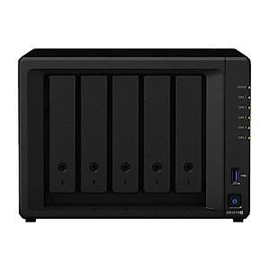 Synology DiskStation DS1019+ iSCSI NAS Server with Intel Celeron Up to 2.3GHz CPU, 8GB Memory, 10TB HDD Storage, DSM Operating System