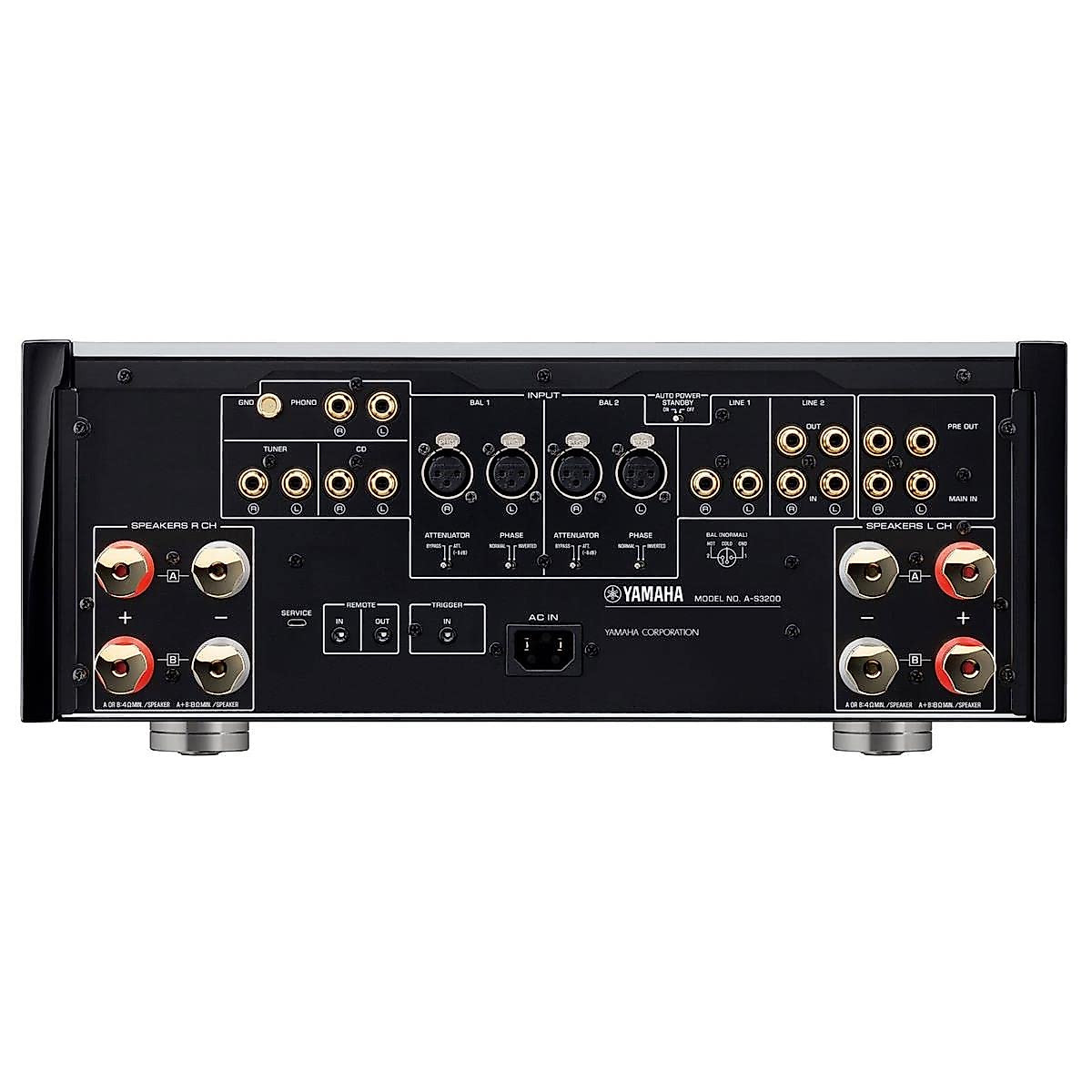 Yamaha Audio A-S3200BL Integrated Amplifier (Black)