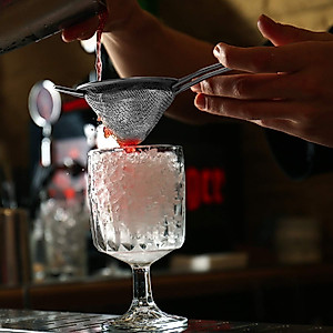 Yungyan 15 Pieces Tea Strainers Cocktail Strainer 3.3 Inches Stainless Steel Fine Mesh Tea Strainer Colander Conical Food Loose Practical Tool, Silver (Silver)