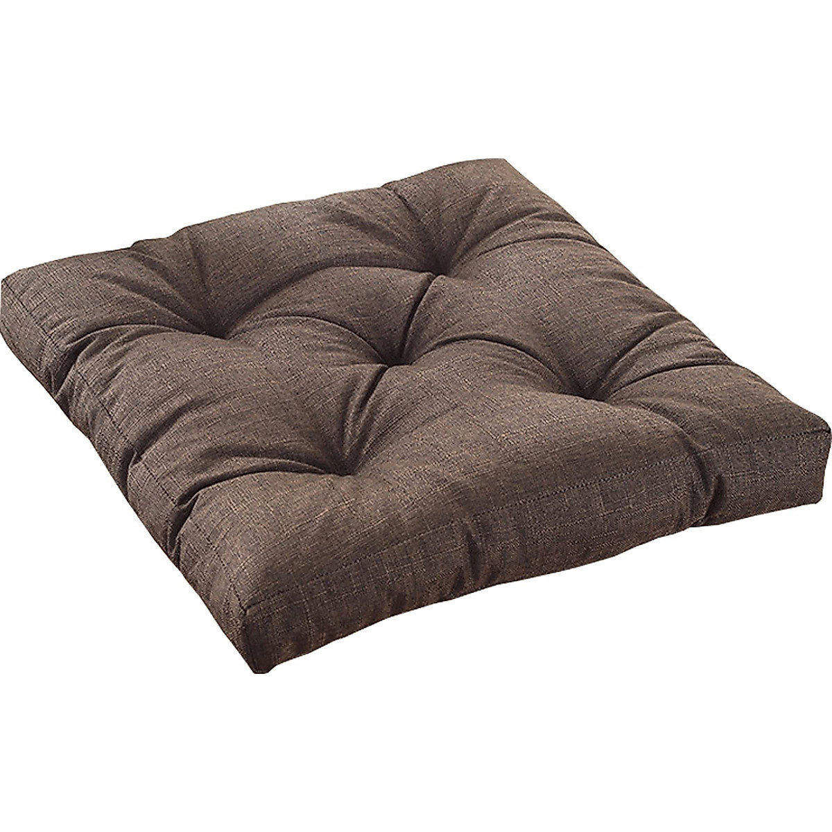 Chair Cushions for Dining Chairs Thick Soft Non Slip Seat Cushions Linen Washable Reversible Square Comfortable Office Chair Pads 20" x 20" (Coffee)