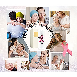 Onebttl Breast Cancer Gifts For Women, 20oz Stainless Steel Tumblers With Lid, Surgery Gifts For Breast Cancer Patients - Fighter