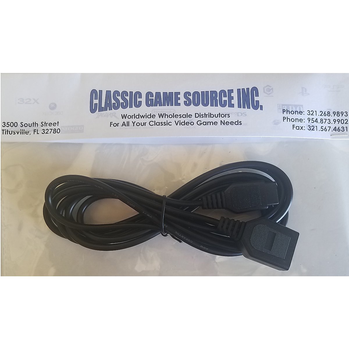 9FT Controller Extension Cable Cord Wire for Atari 7800 Controller Joystick
