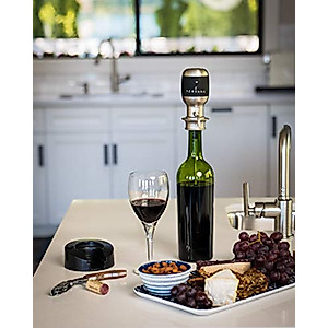 Aervana Original: Electric Wine Aerator and Pourer/Dispenser - Air Decanter - Personal Wine Tap for Red and White Wine 750 ml and 1.5 l (With Stand)