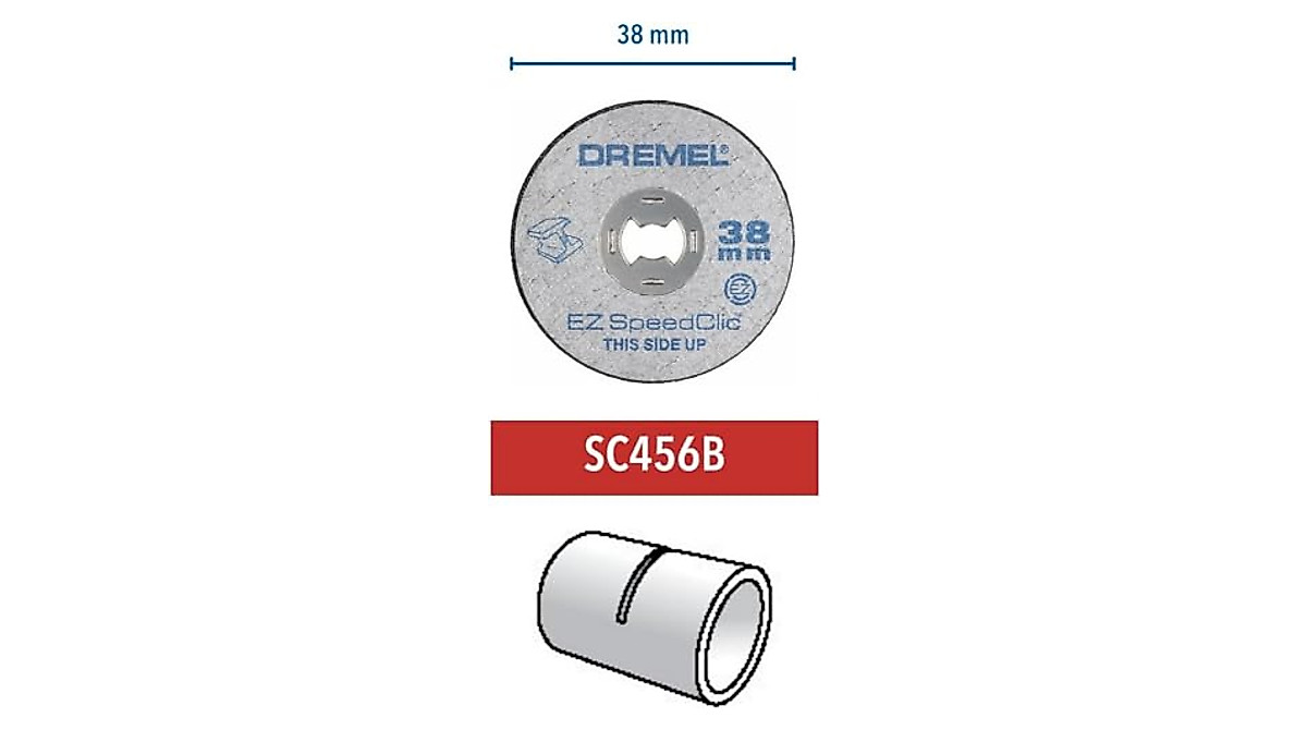 Dremel 456B EZ SpeedClic Cutting Wheels Set | 12 Metal Discs for Rotary ...