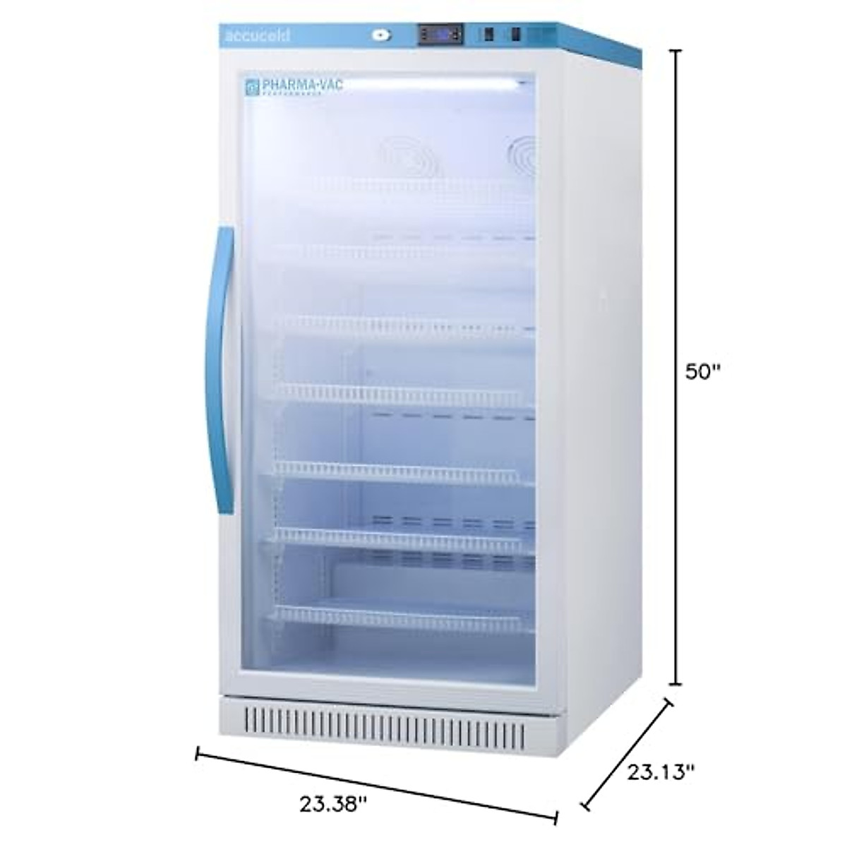 Summit Appliance ARS8PV Pharma-Vac Performance Series 8 Cu.Ft. Upright Vaccine All-refrigerator with Automatic Defrost, Factory-installed Lock, Digital Thermostat and White Cabinet