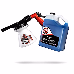 Adam’s Standard Foam Gun & Car Shampoo - Car Wash & Car Cleaning Auto Detailing Kit | Soap Shampoo & Garden Hose for Thick Suds | No Pressure Washer Required | Car Wax Tool Supplies