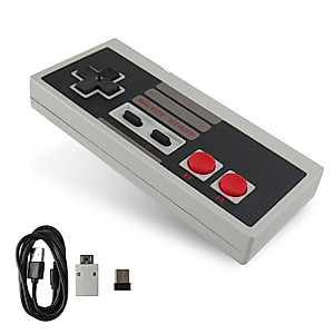 Gxcdizx Wireless Controller for NES Mini Classic - Perfectmall Wireless Plug and Play Gaming Controller Gamepad for Nes Classic Edition System Games Console (2017 New Design)