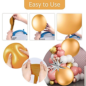 AMOR PRESENT 4PCS Large Gold Balloons, 36 Inch Giant Jumbo Latex Balloons for Christmas Birthday Baby Shower Wedding Graduation Anniversary Party Decorations