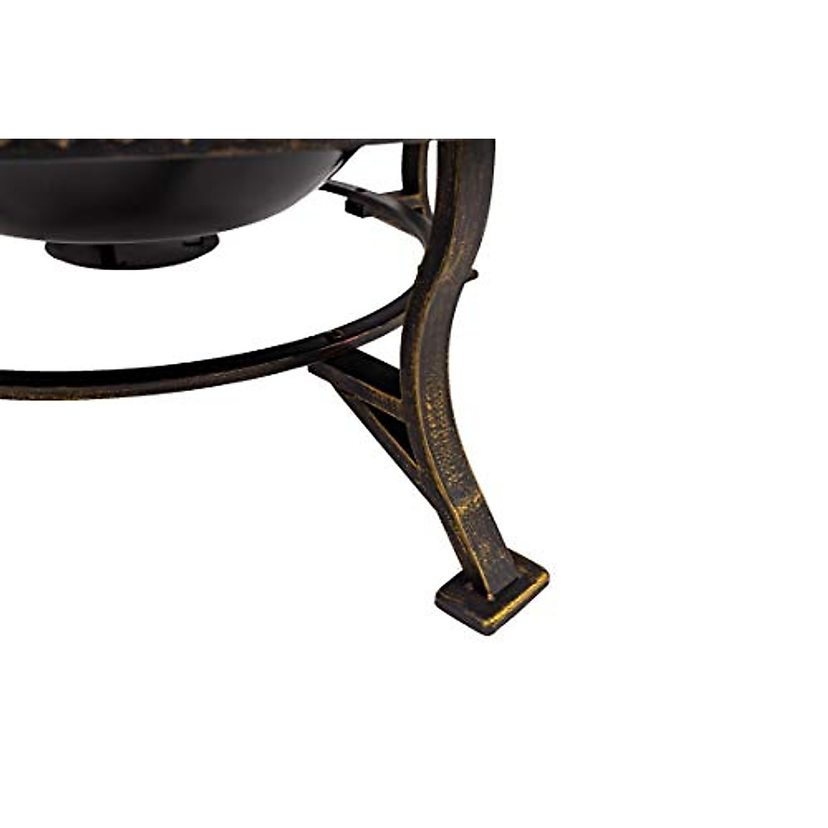 Pleasant Hearth GHP Group OFW088RC fire Pit, Rubbed Gold