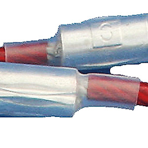 Peakworks OSHA Compliant, Fall Protection 3 ft. Cable Anchor Sling with 2 Eye Rings, PVC Coated Galvanized Cable, 1/4" Thick, Red, V8208003