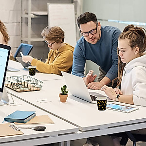 400 Pack 3 oz Paper Cups,Black and Gold Dot Disposable Bathroom Cups, Small Disposable Mouthwash Cup,Cold Beverage Drinking Cups, Espresso Cups for Parties, Picnics, Barbecues, Travel and Events