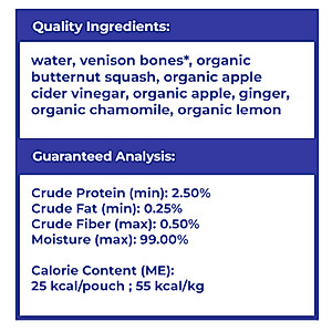 smallbatch Pets Shelf Stable Bone Broth, 3 Pack, 16 Fl Oz Each Bag (48 Fl Oz Total), Venison Recipe with Prebiotics & Adaptogens-Inspired Ingredients, Topper for Dogs