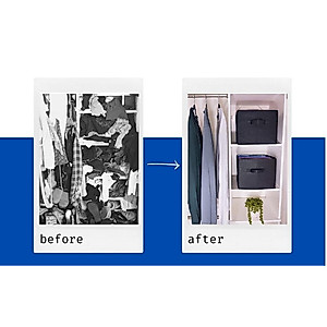 SIMPLE SUNDAY Adjustable Clothes Organizer for Folded Clothes | Pants and Jeans Organizer for Closet | Drawer Organizer for Clothing | Wardrobe Organizer |