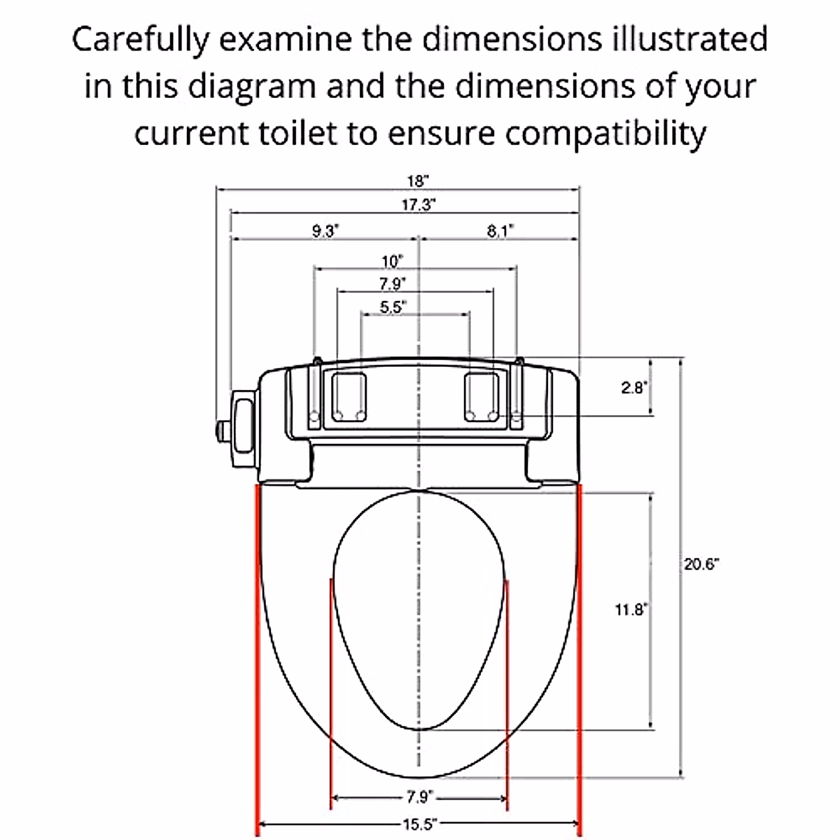 IntelliSeat - Smart Bidet Toilet Seat with Adjustable Water Pressure & Warm Water, Heated Seat & Dryer | Elongated Luxury Electric Bidet Toilet Seat