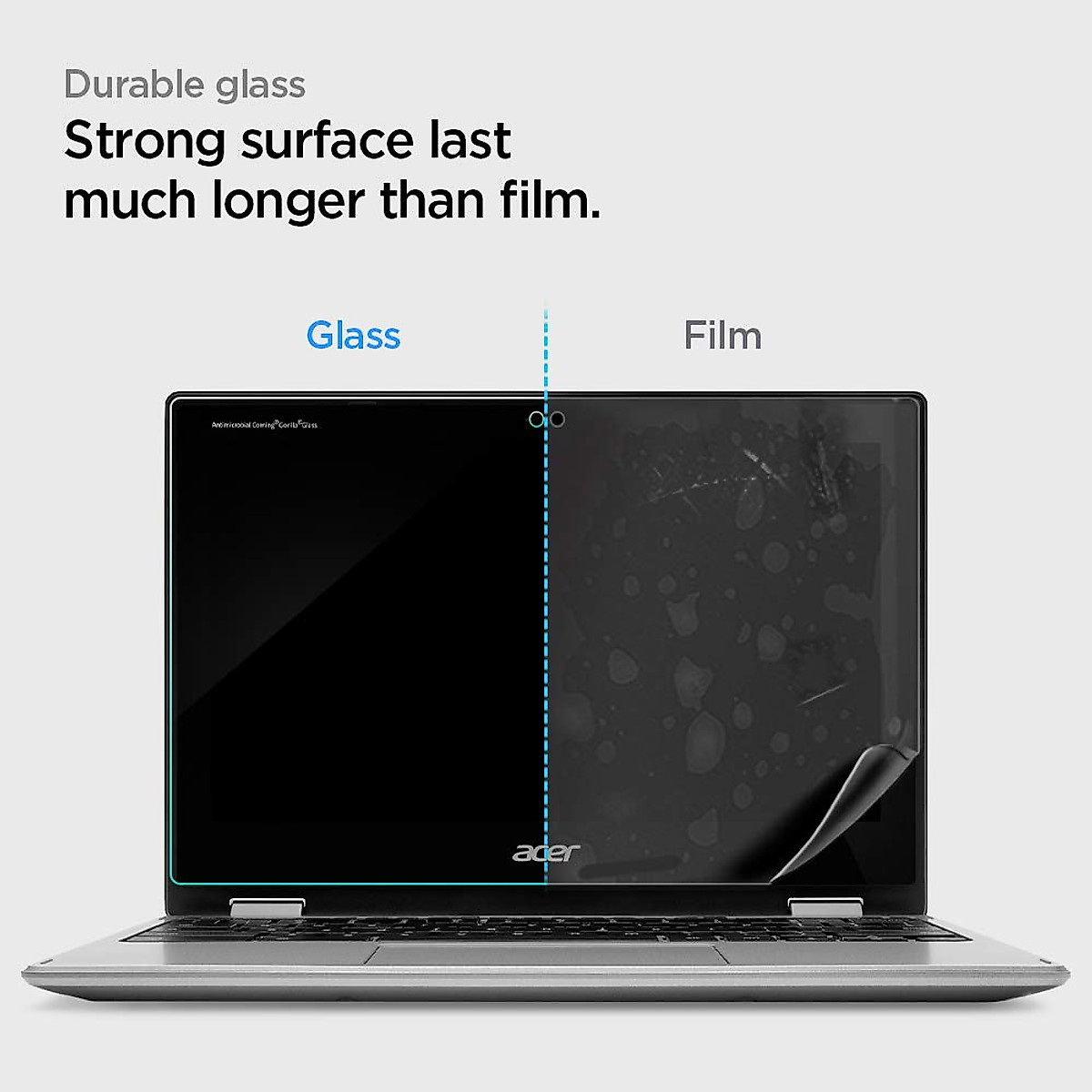 Spigen Acer Chromebook R 11 Convertible Screen Protector 11.6 inch Tempered Glass for Acer Chromebook R 11 Convertible CB5-132T-C1LK 11.6 inch